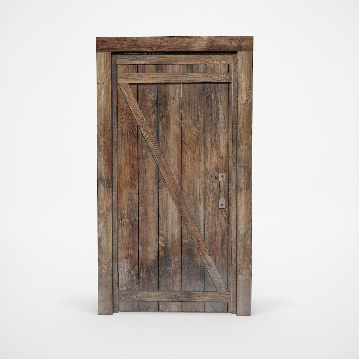 Door Two variants of textures free VR / AR / low-poly 3D model | CGTrader