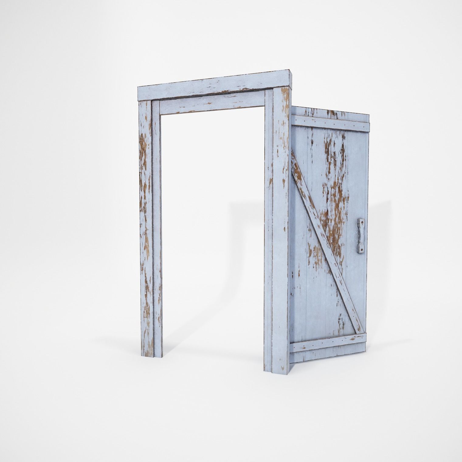 Door Two variants of textures free VR / AR / low-poly 3D model | CGTrader