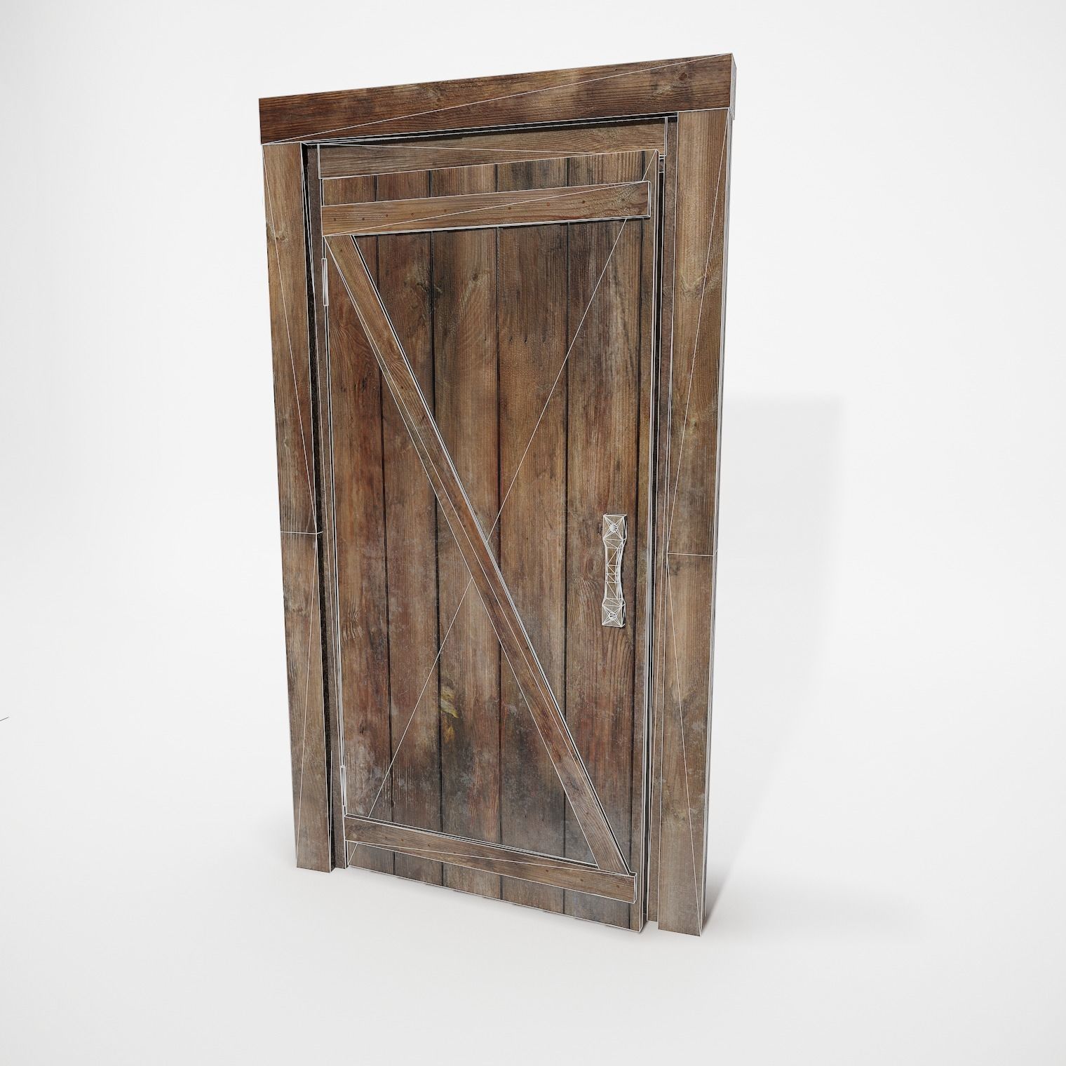 Door Two variants of textures free VR / AR / low-poly 3D model | CGTrader