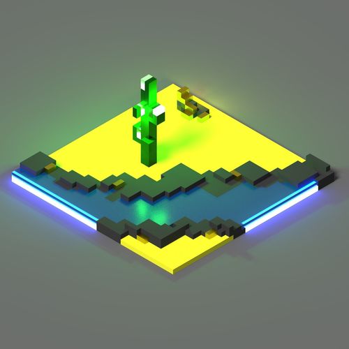 3D model Futuristic Cactus VR / AR / low-poly | CGTrader