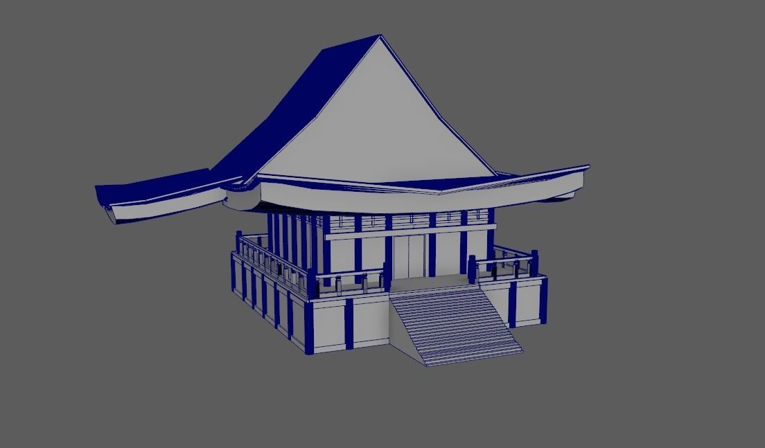 Japanese buildings free VR / AR / low-poly 3D model | CGTrader