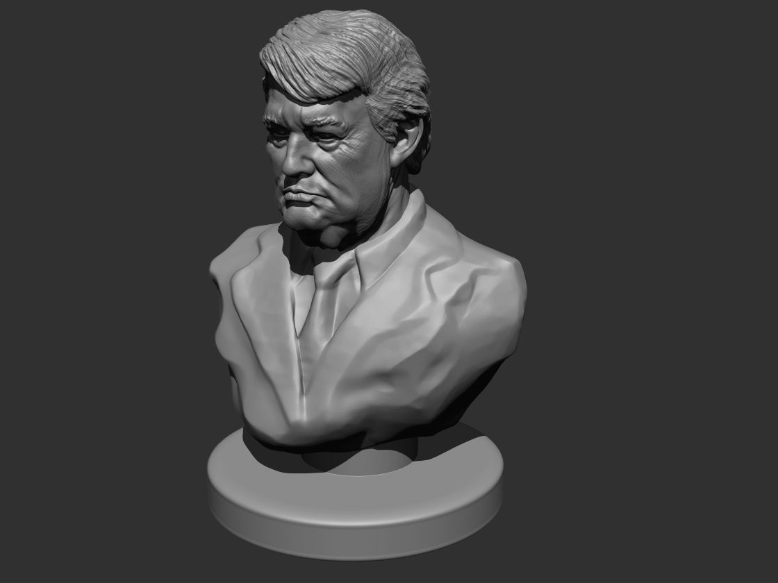 Donald Trump 3D model 3D printable | CGTrader