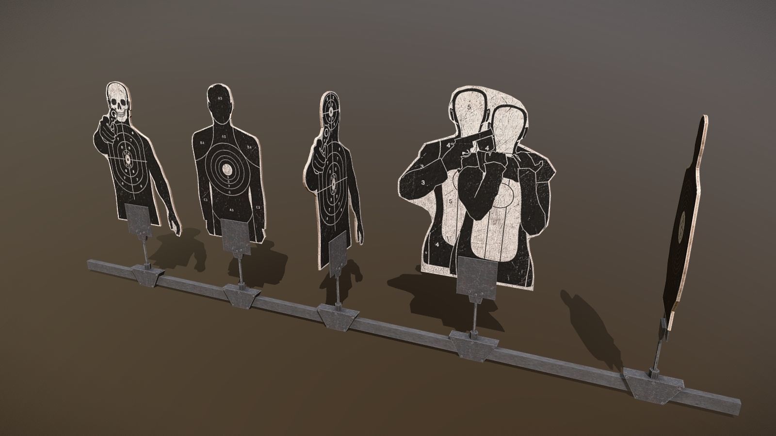 3D model Shooting Targets Pack VR / AR / low-poly | CGTrader