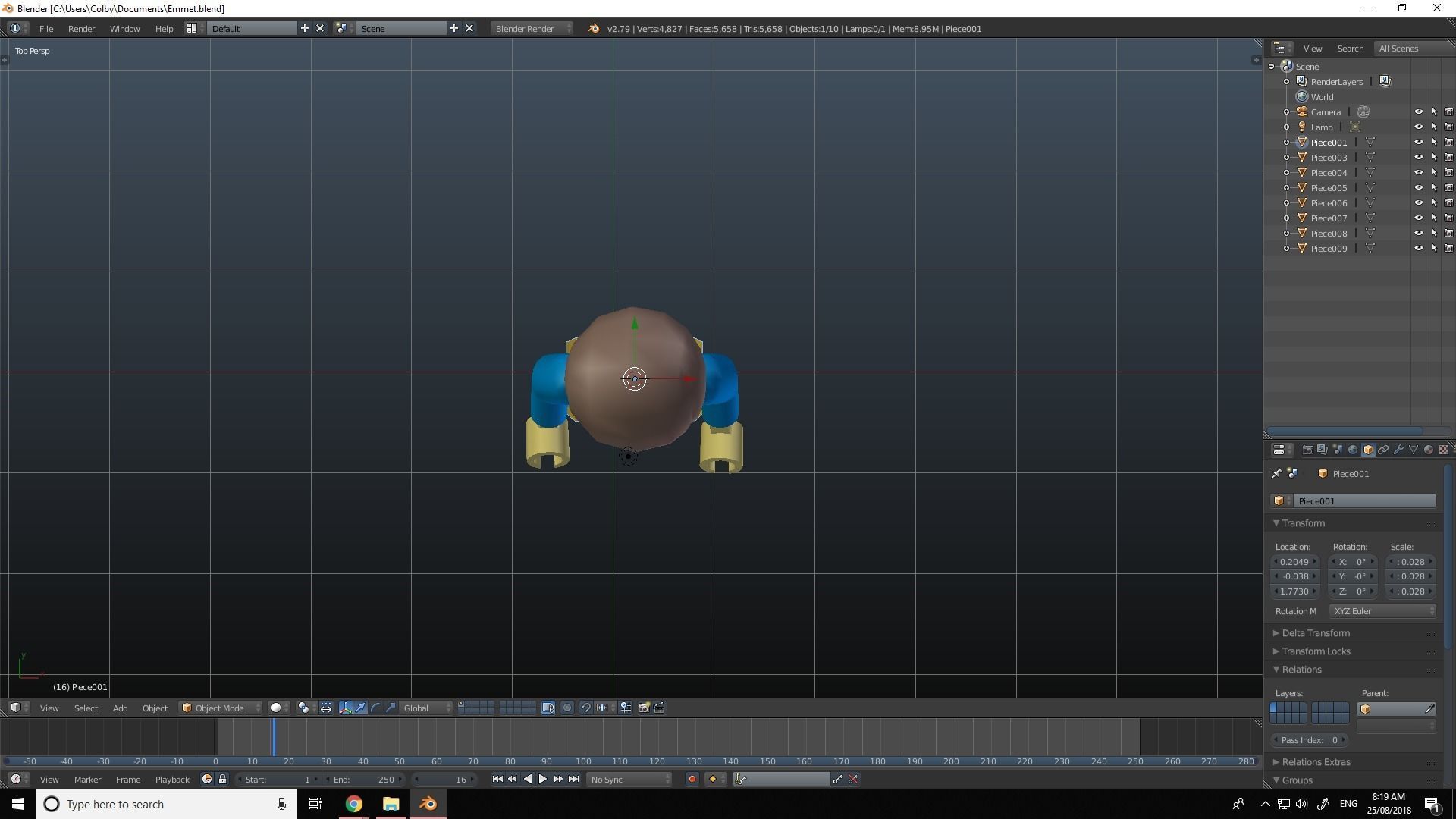 Emmet lego character in software 3D model | CGTrader