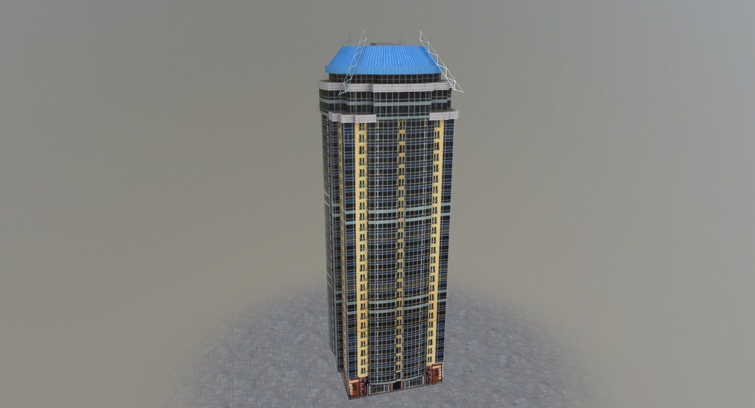3D model Moscow High Rise Pack VR / AR / low-poly | CGTrader