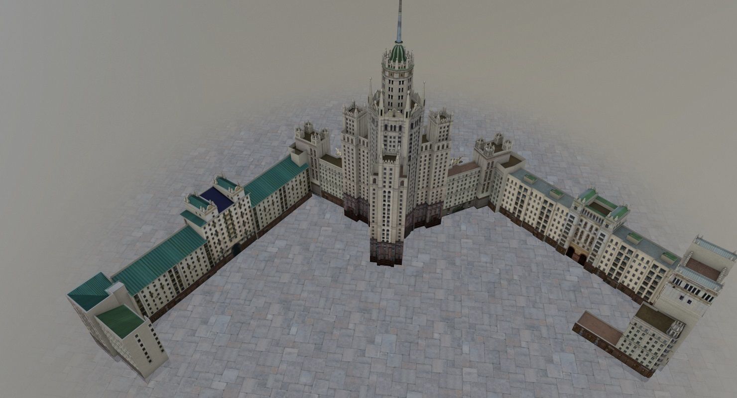 3D model Moscow House Building61 VR / AR / low-poly | CGTrader