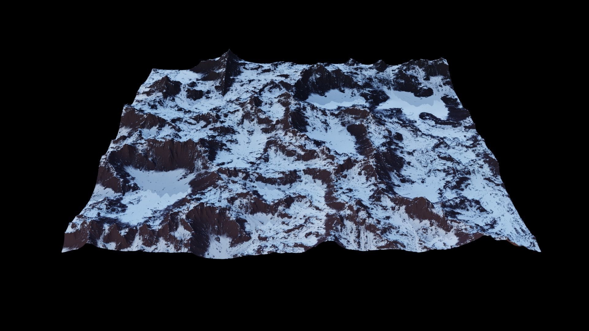 Snow Mountain 8K Heightmap Pack 1 Texture | CGTrader