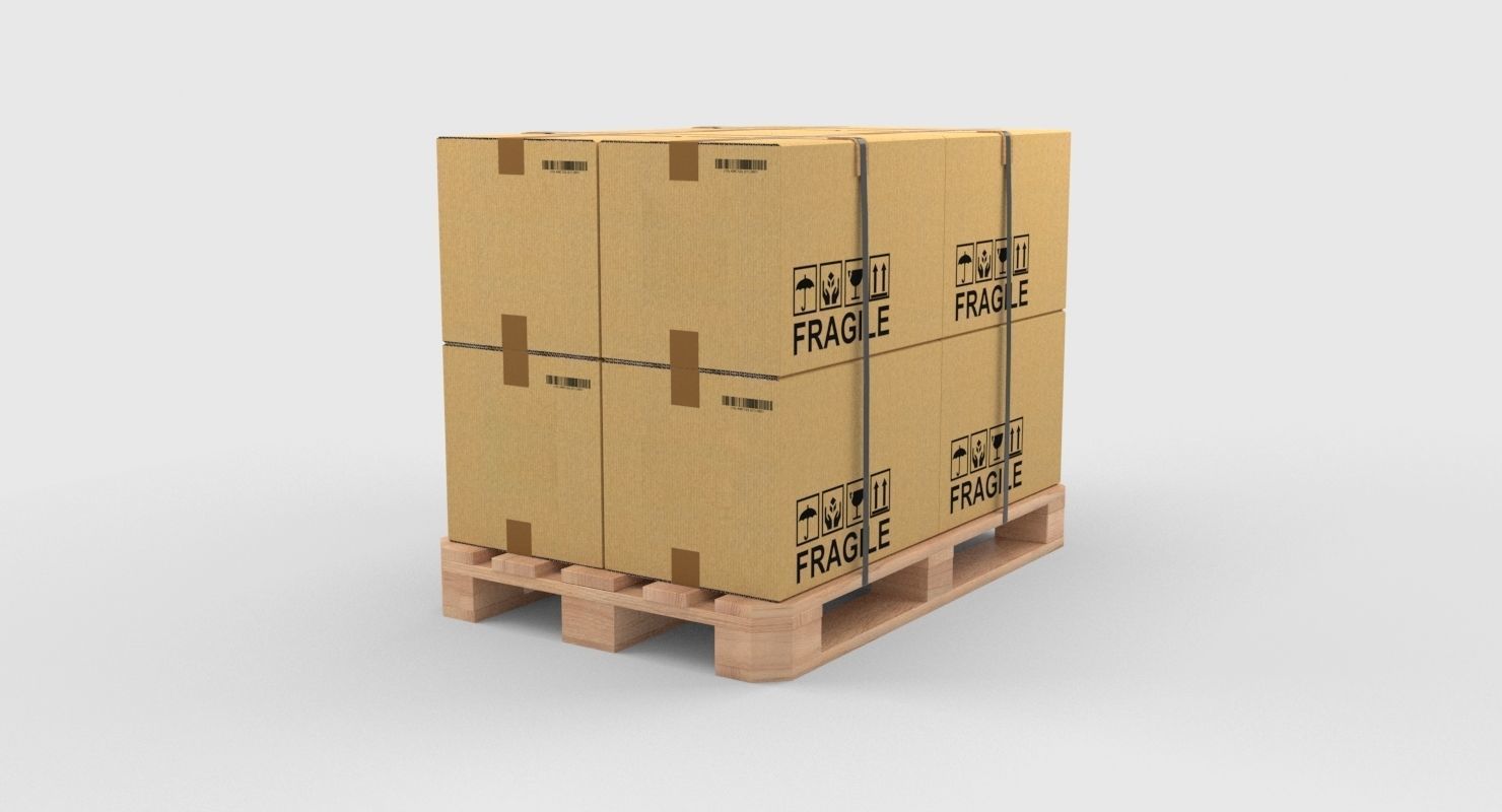 Pallet Boxes 3D model | CGTrader