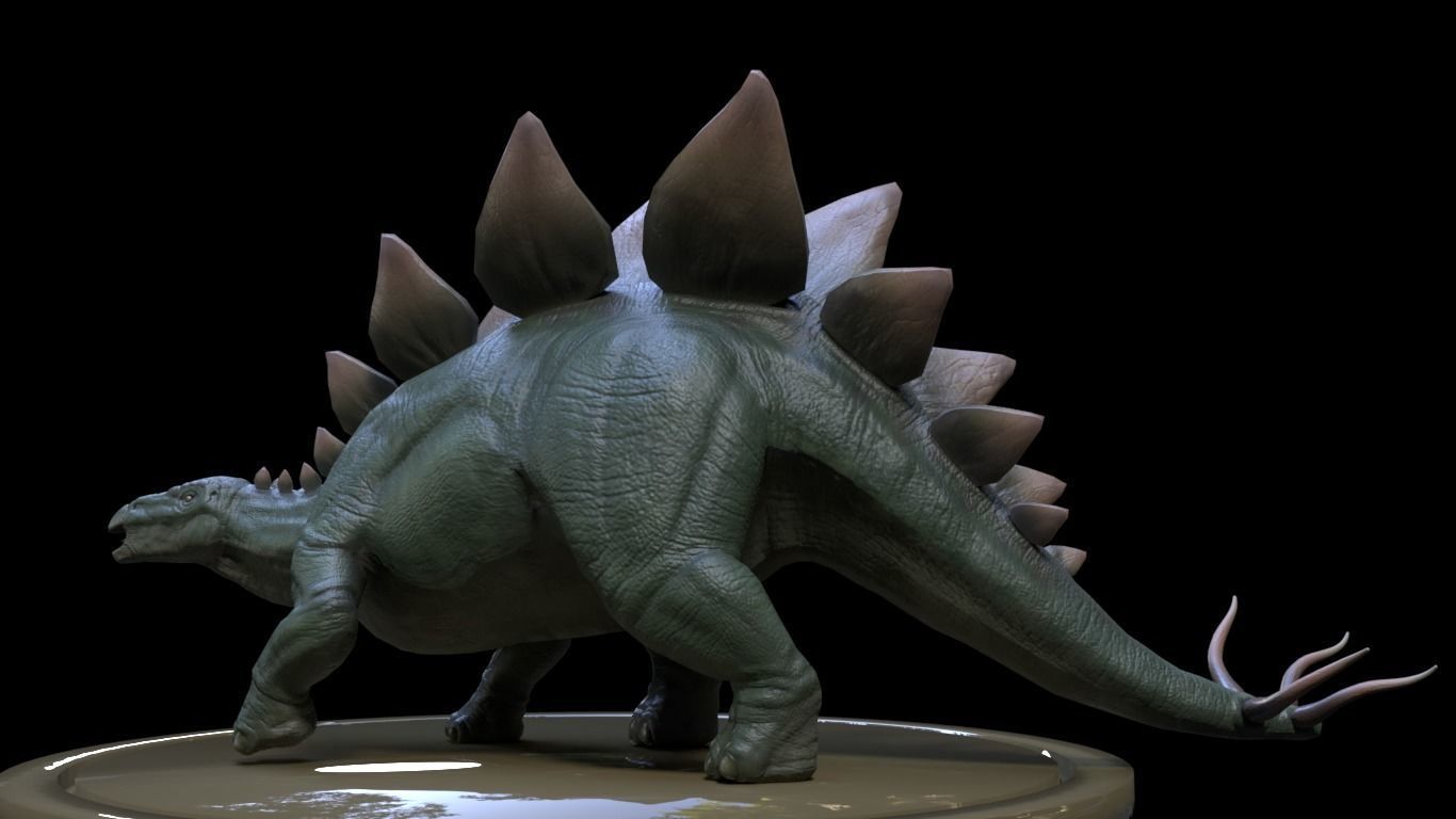 3D model 3D Stego dinosaur VR / AR / low-poly | CGTrader