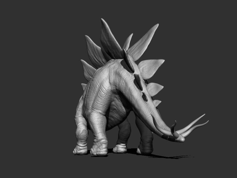 3D model 3D Stego dinosaur VR / AR / low-poly | CGTrader