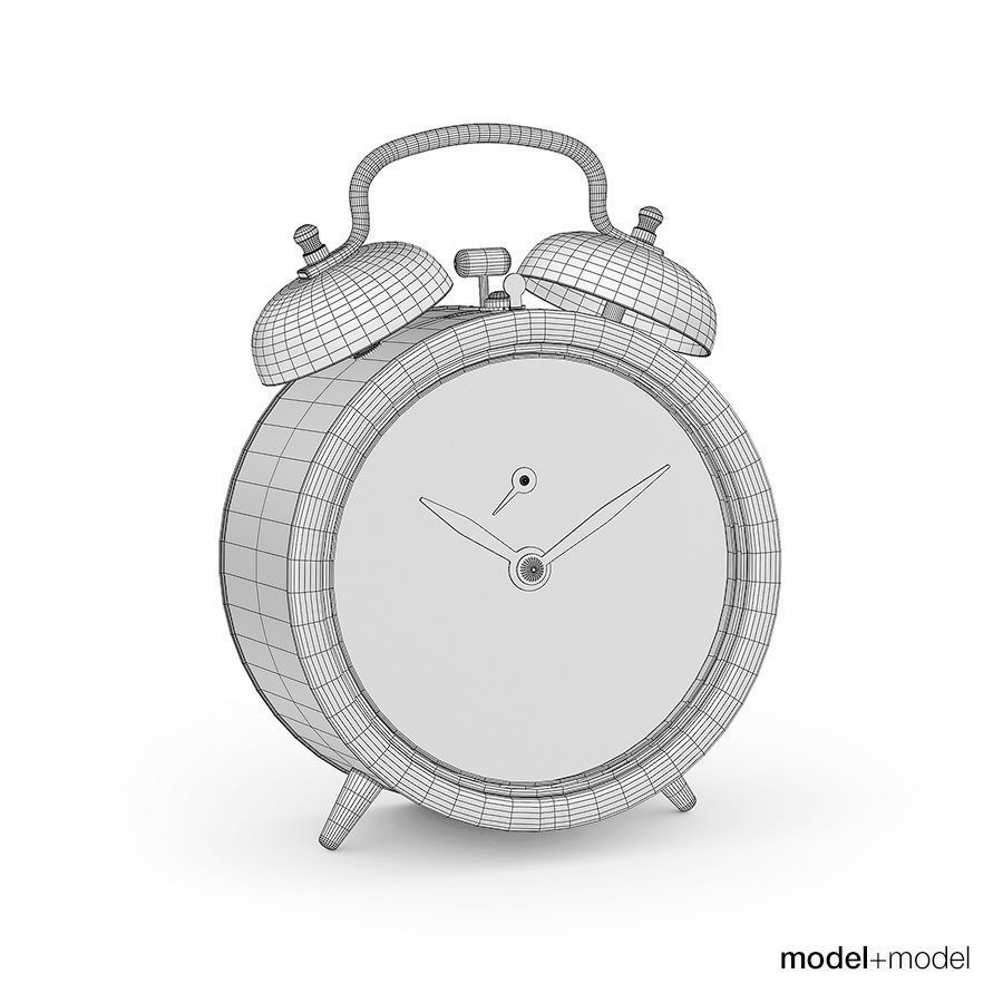 Wind up Alarm clock 3D model | CGTrader