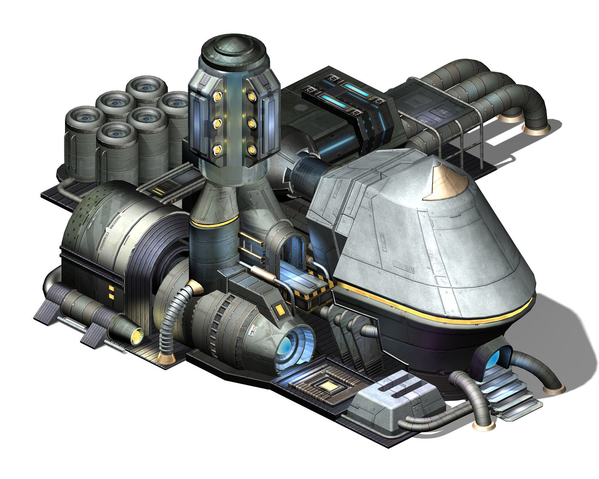 Machinery - Spacecraft - Functional Objects 010 3D model | CGTrader