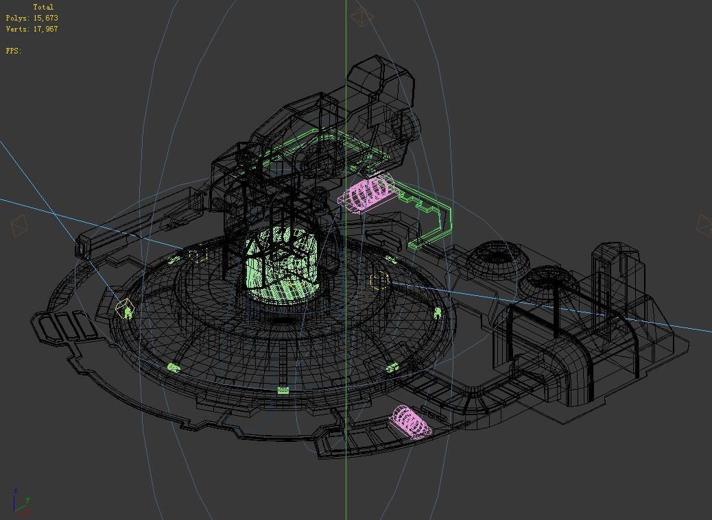 Mechanical Building - Fleet Turret 01 3D model | CGTrader