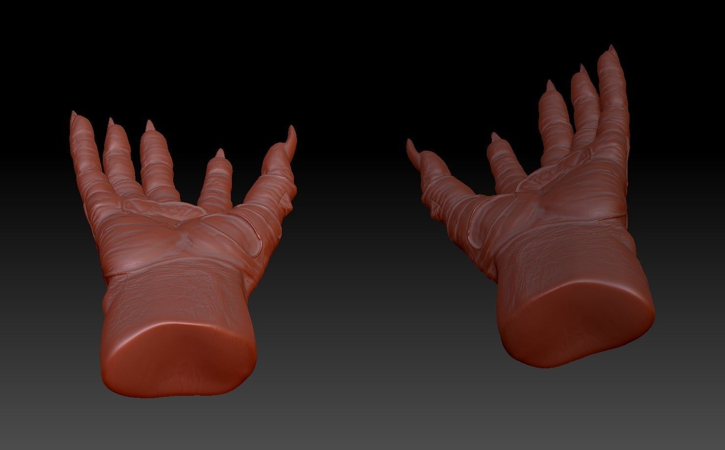 Predator inspired hands 3D model 3D printable | CGTrader