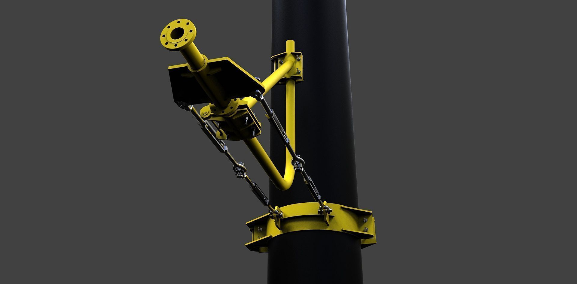 Riser clamp at mudslide free 3D model | CGTrader