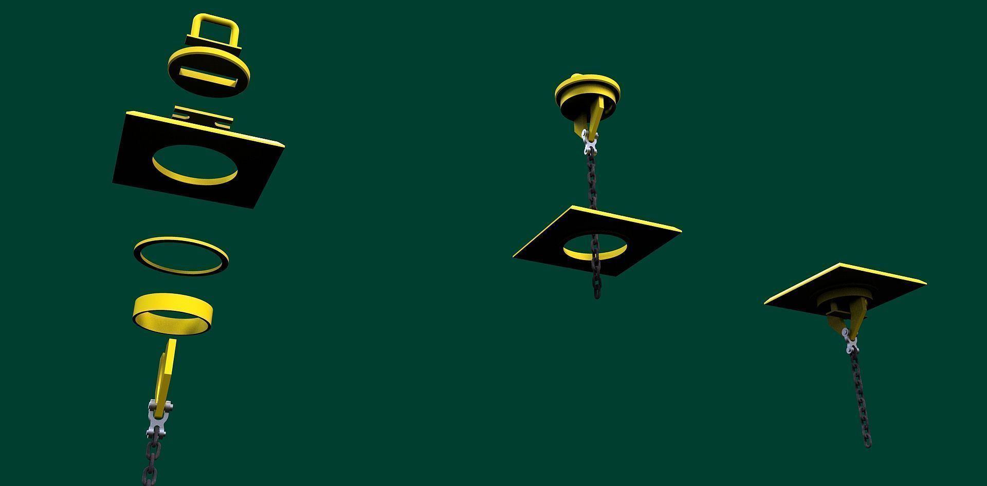 Hanging swing rope walkway free 3D model | CGTrader