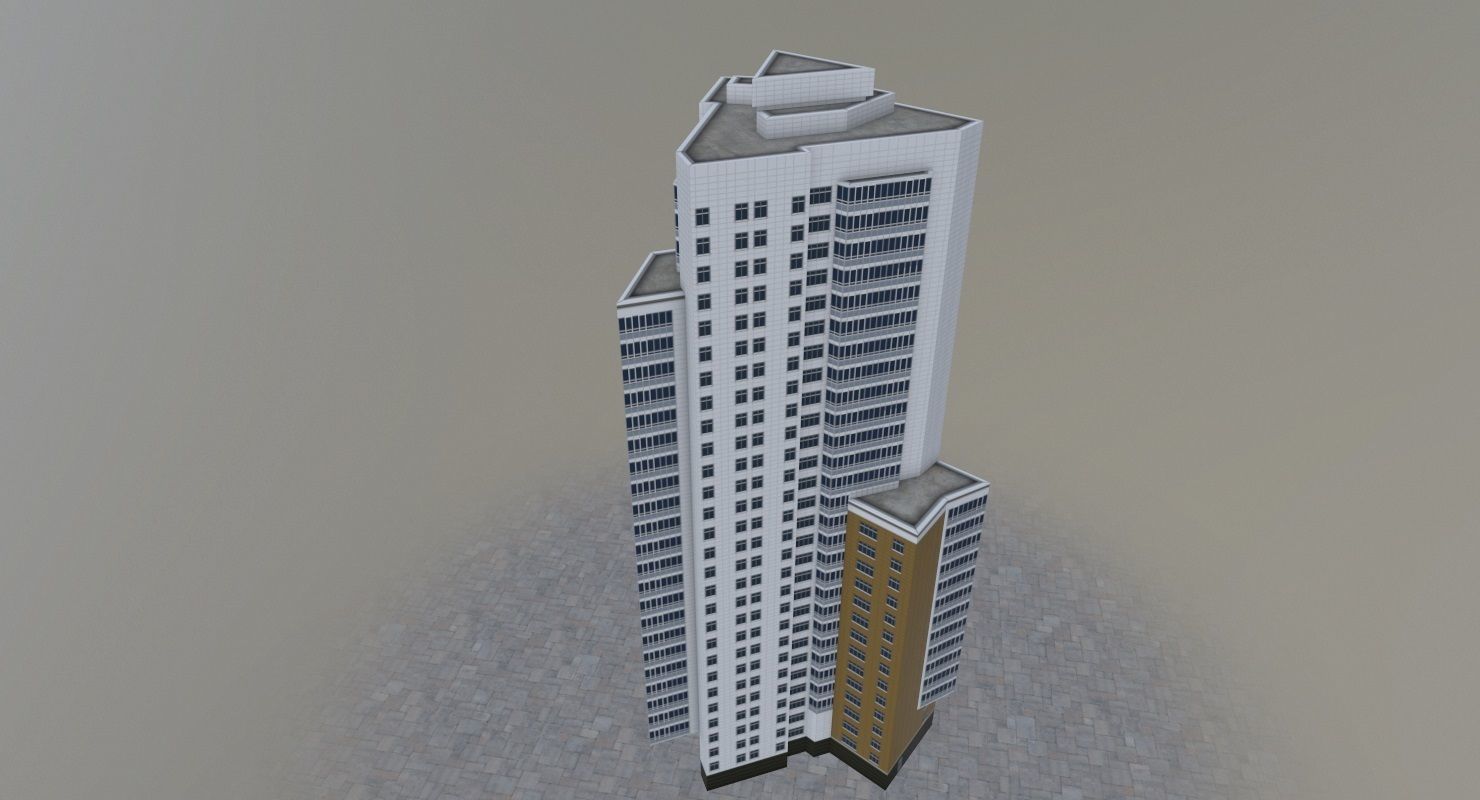3D model High Rise Buildings Pack VR / AR / low-poly | CGTrader