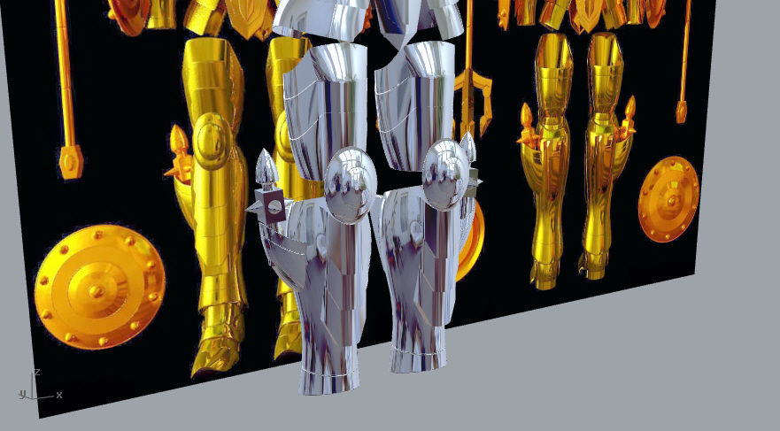 Libra gold saint armor from Saint Seiya knights of Zodiac 3D model 3D ...