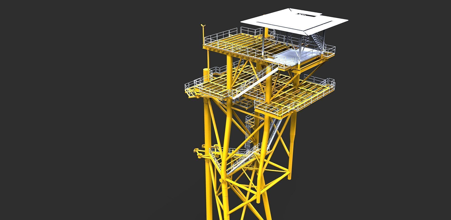 Lean to platform free 3D model | CGTrader