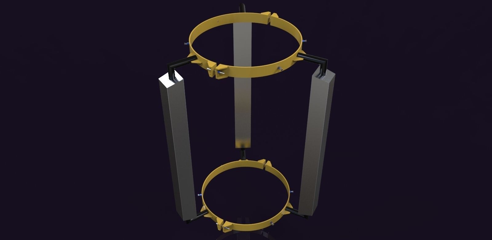 Triple anode clamp free 3D model | CGTrader