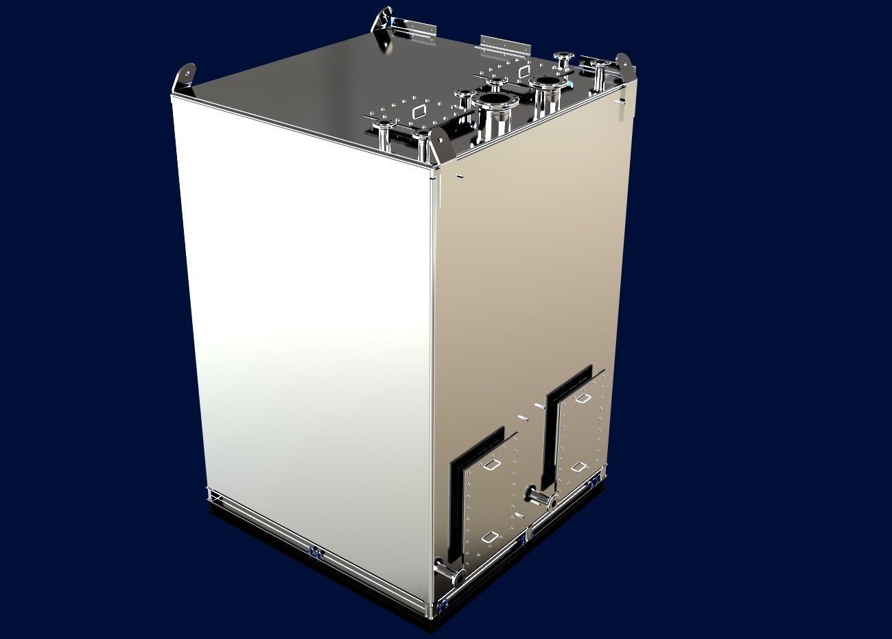 Chemical tanks module-a free 3D model | CGTrader