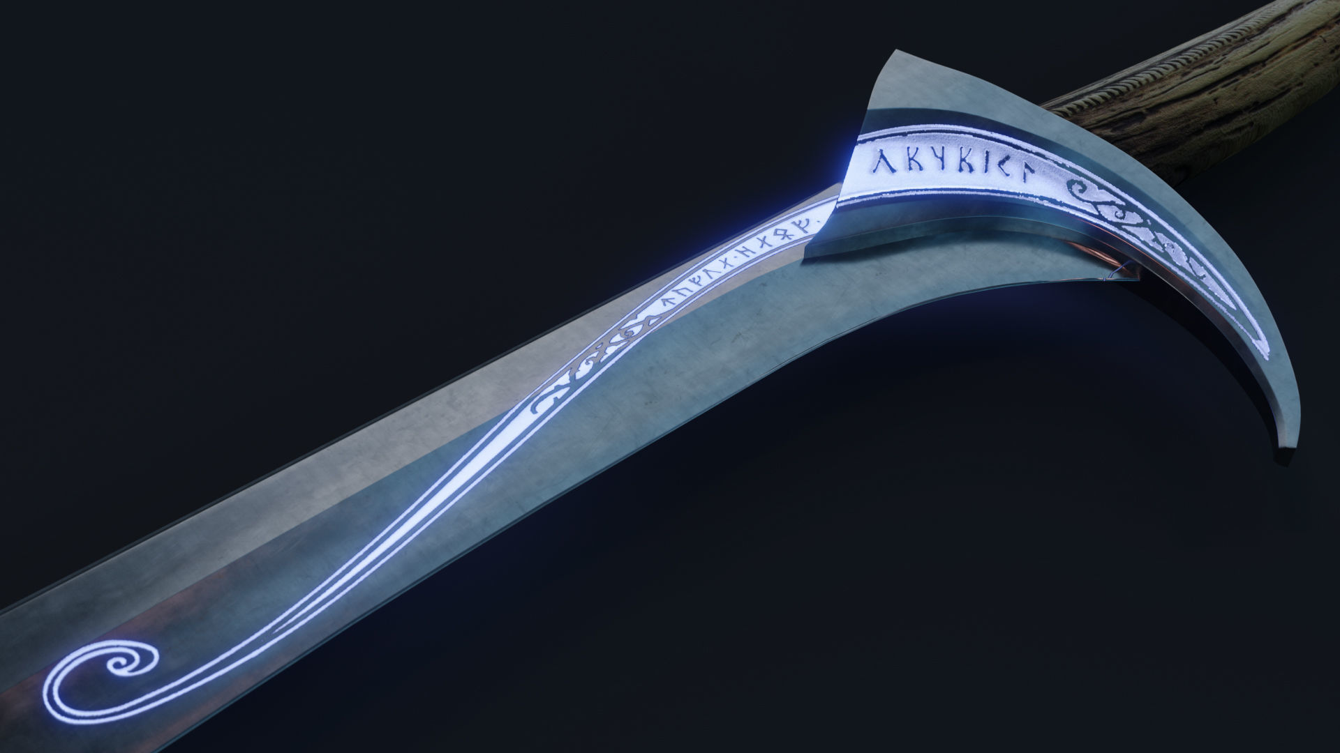 Orcrist sword 3D model | CGTrader