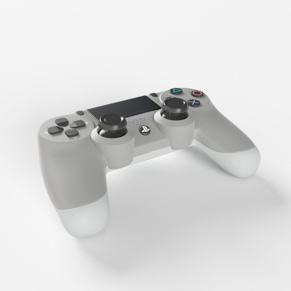 Sony PlayStation 4 DualShock Controller Silver Edition 3D model | CGTrader