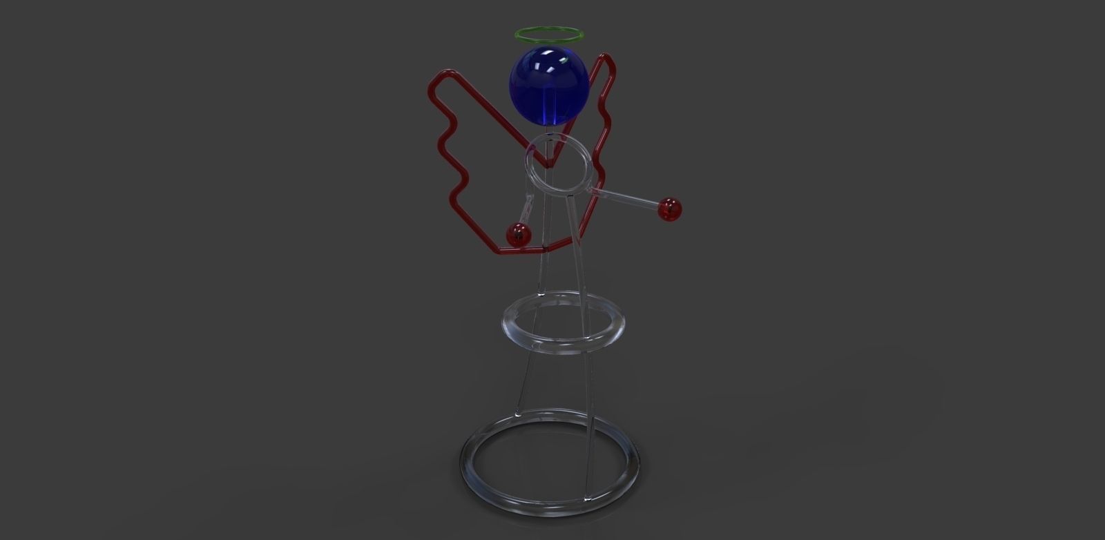 Abstract angel free 3D model | CGTrader