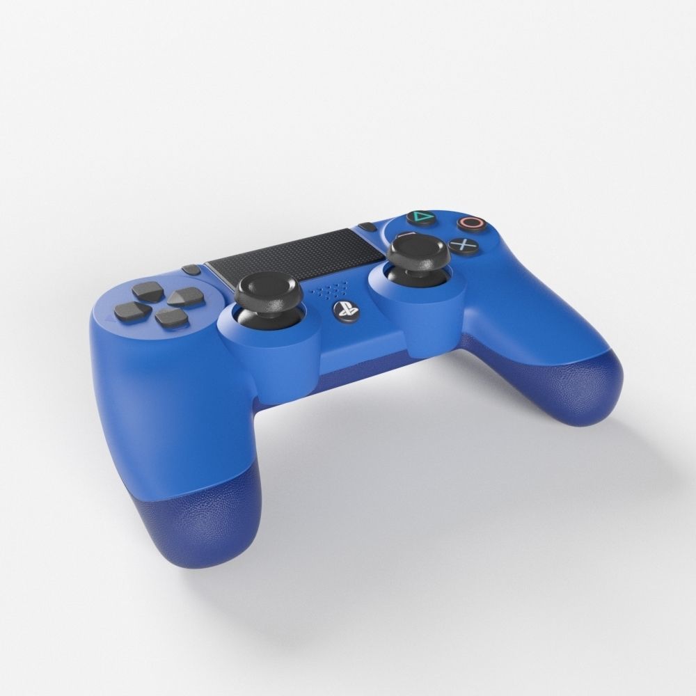 Sony PlayStation 4 DualShock Controller Wave Blue Edition 3D model ...