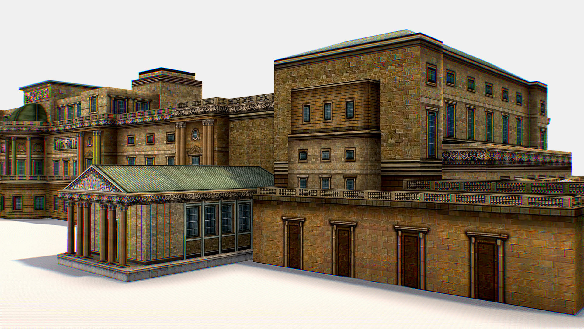 3D model Residence and Administration Buckingham Palace 3d models VR ...