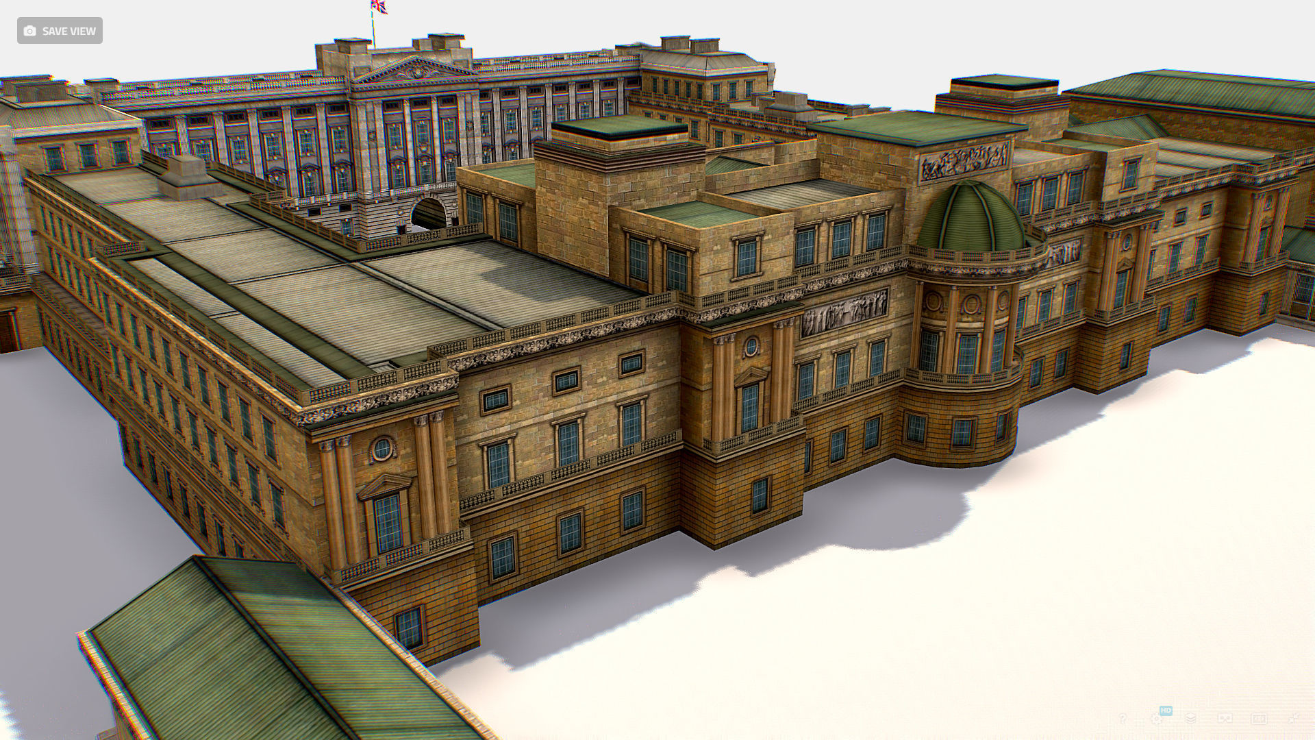 3D model Residence and Administration Buckingham Palace 3d models VR ...