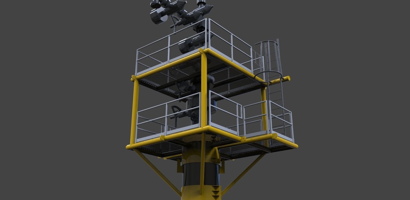 Well access platform free 3D model | CGTrader