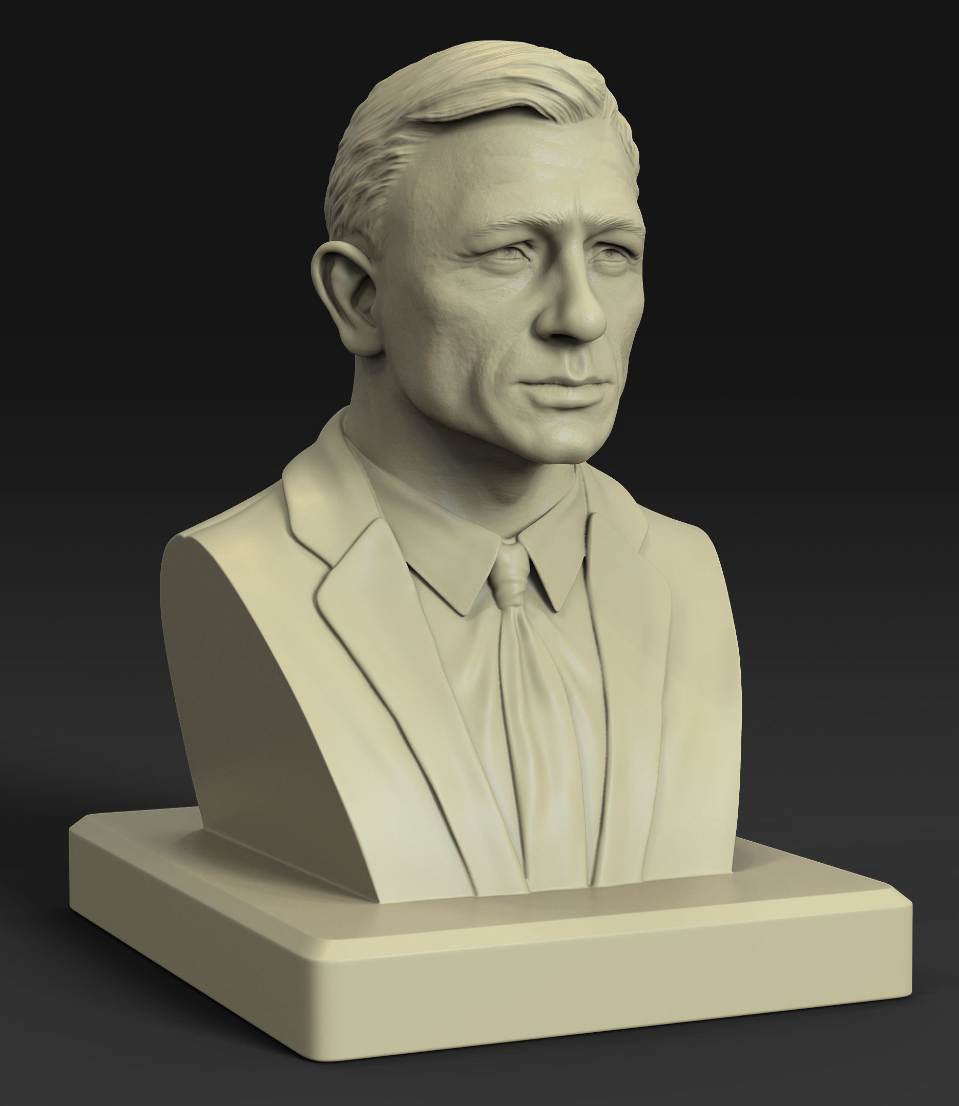 Daniel craig bust statue for 3d printing 3D model 3D printable | CGTrader