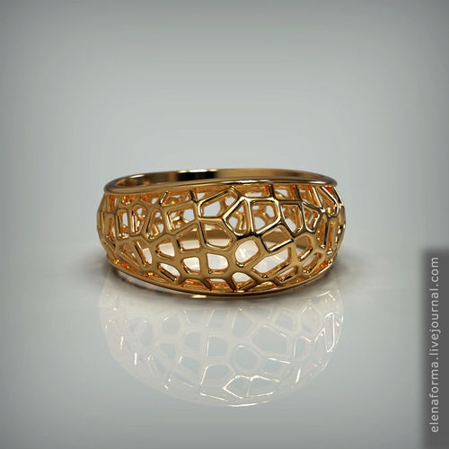 Organic mesh ring print model with video 3D model 3D printable | CGTrader