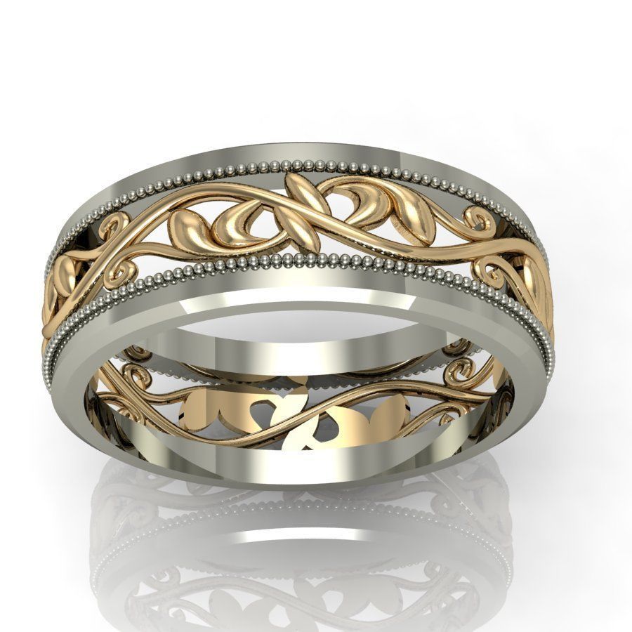 beautiful wedding ring 3D model 3D printable | CGTrader