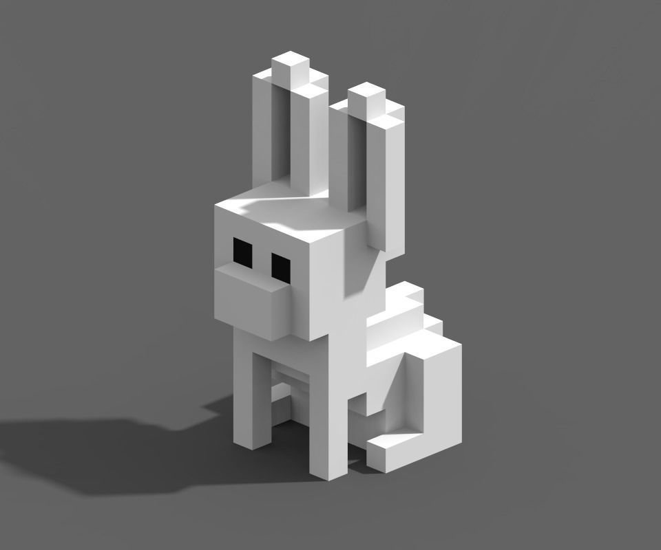 3D model Voxel Animals VR / AR / low-poly | CGTrader