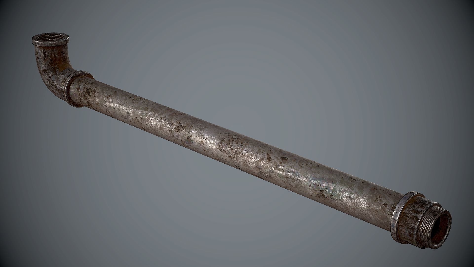 3D model Pipe Rusted VR / AR / low-poly | CGTrader