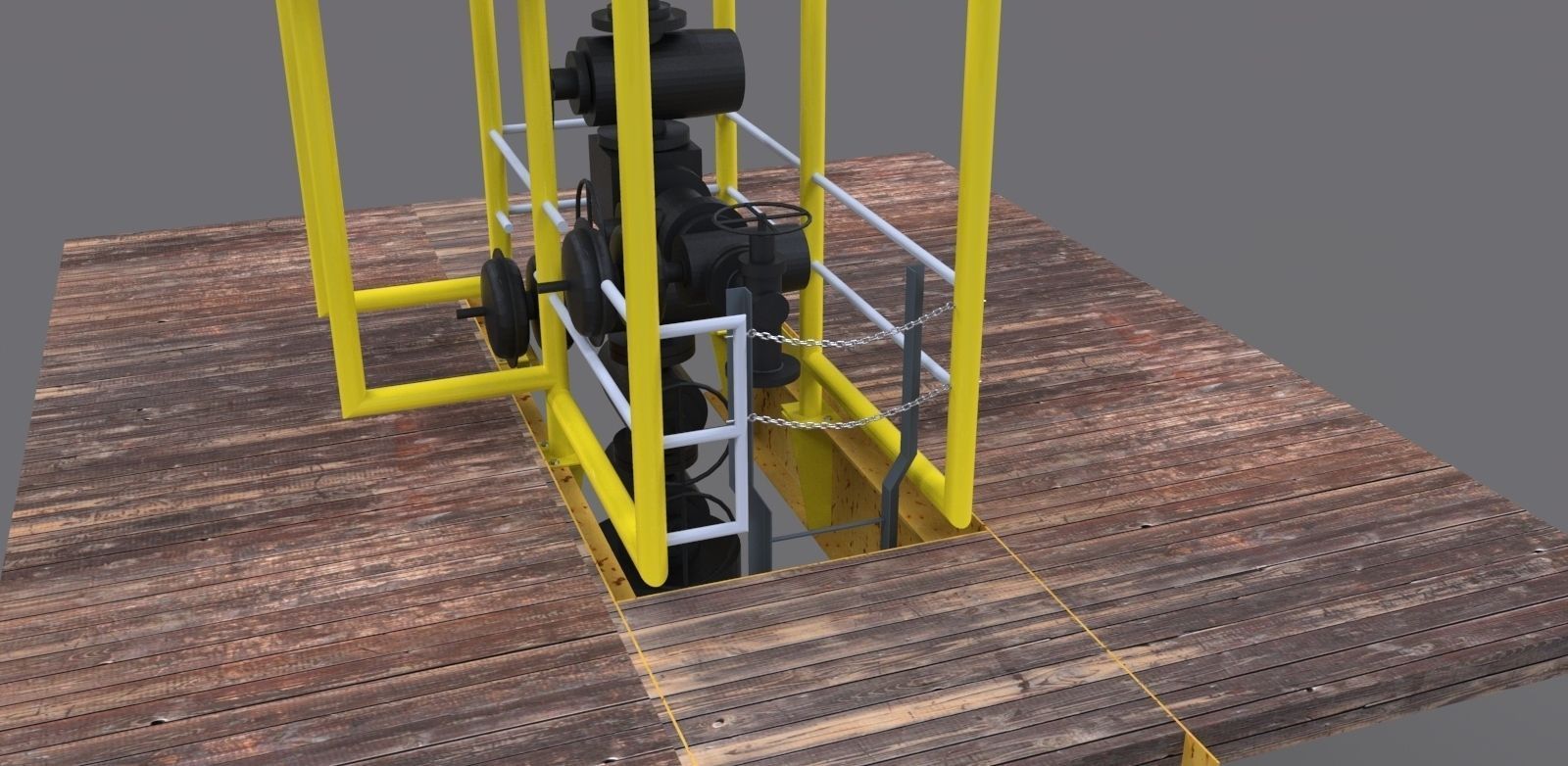 Valve access platforms free 3D model | CGTrader