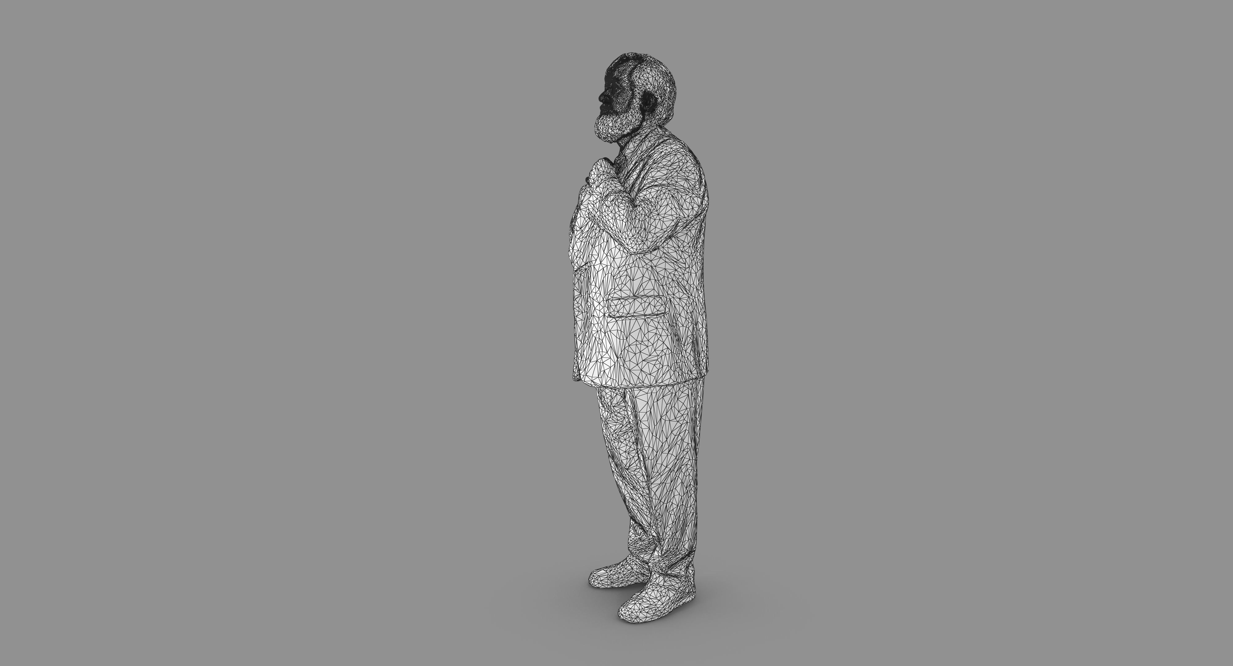 3D model Oldman Fix Tie VR / AR / low-poly | CGTrader