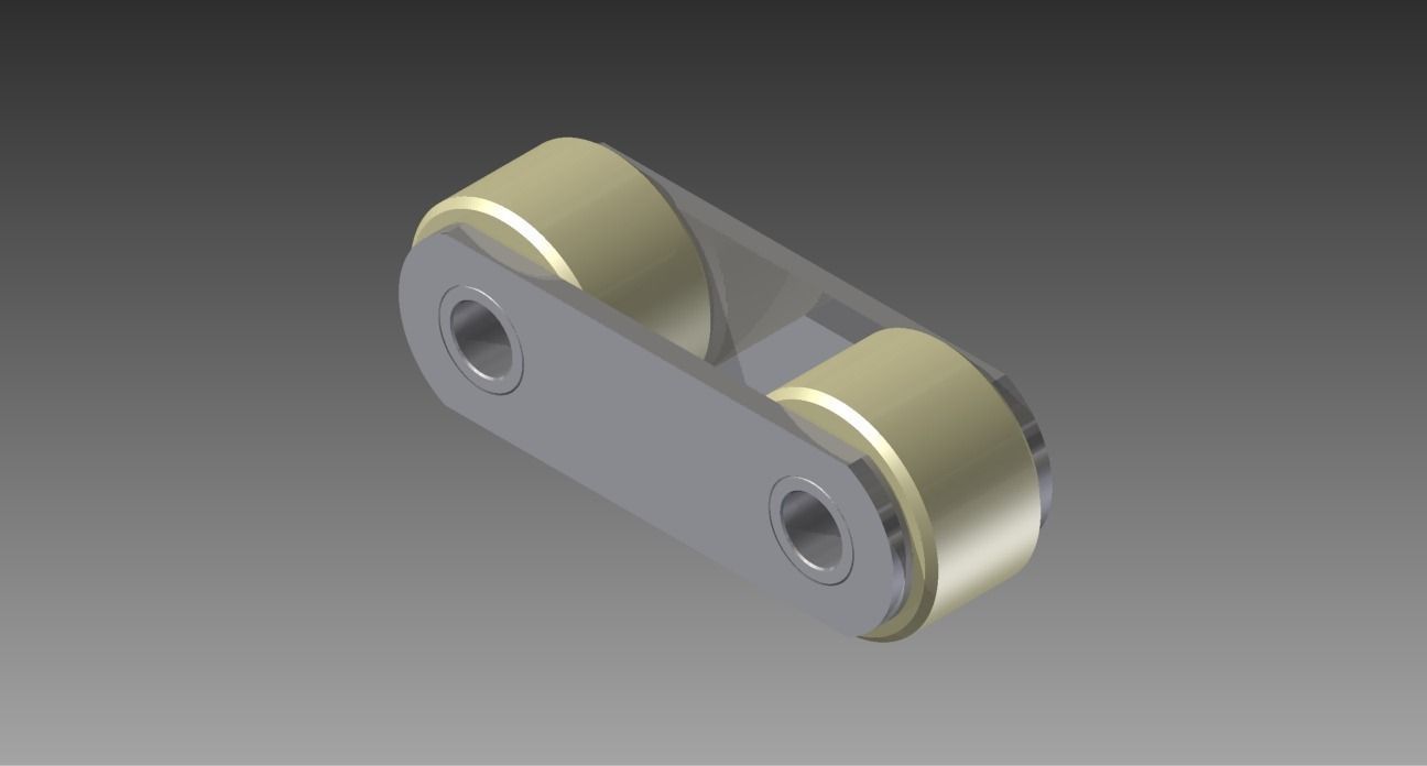 Transport chain pitch 100mm free 3D model | CGTrader