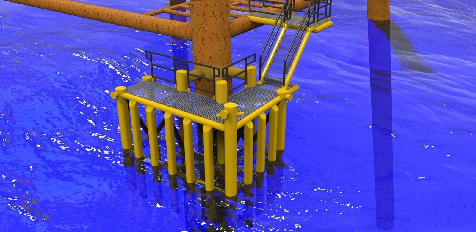 Boat landing platform free 3D model | CGTrader