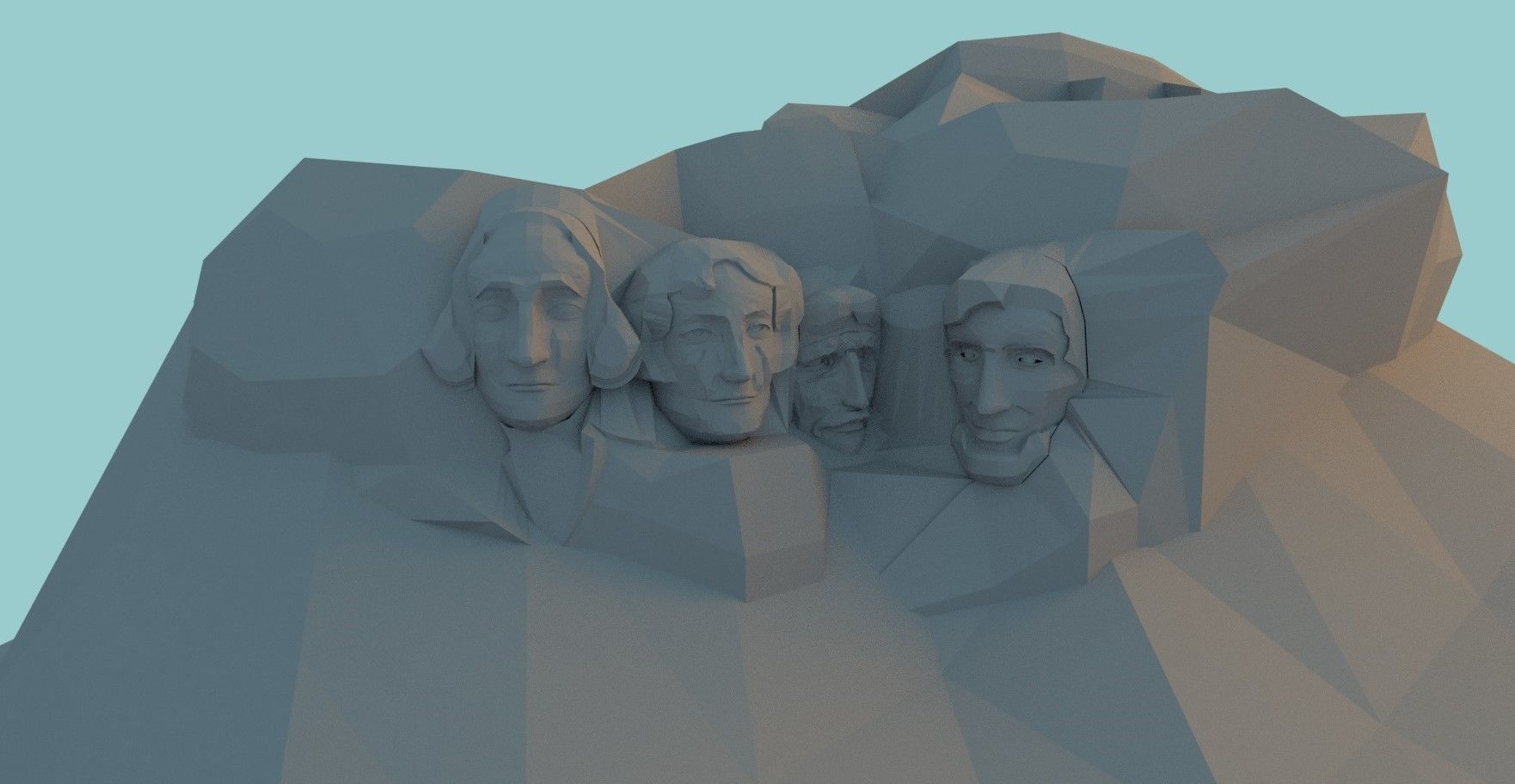 3D asset Mount Rushmore | CGTrader