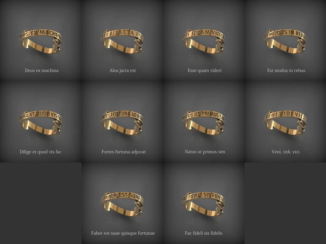 Rings of wisdom 3D Model Collection | CGTrader