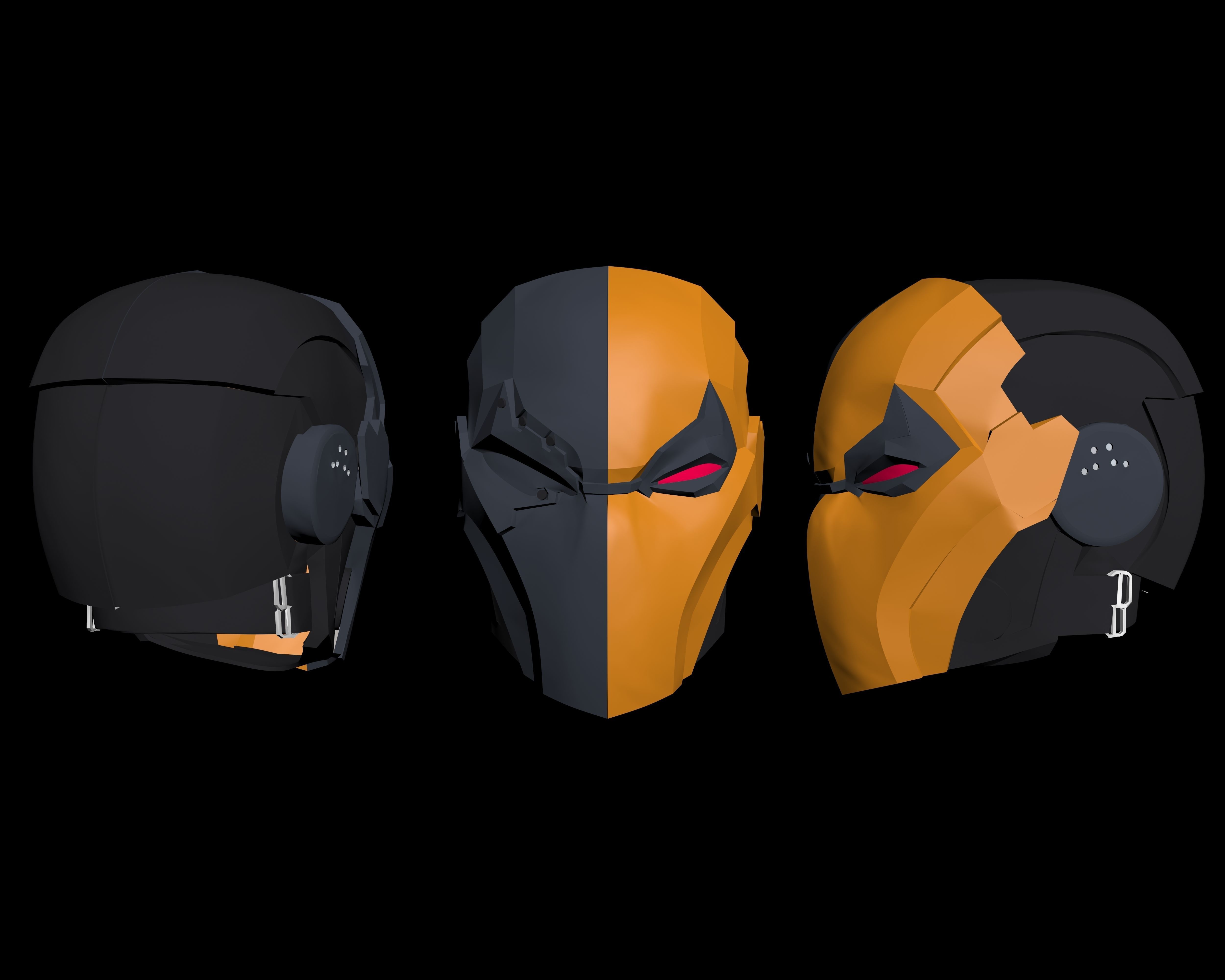 Deathstroke helmet free 3D model 3D printable | CGTrader