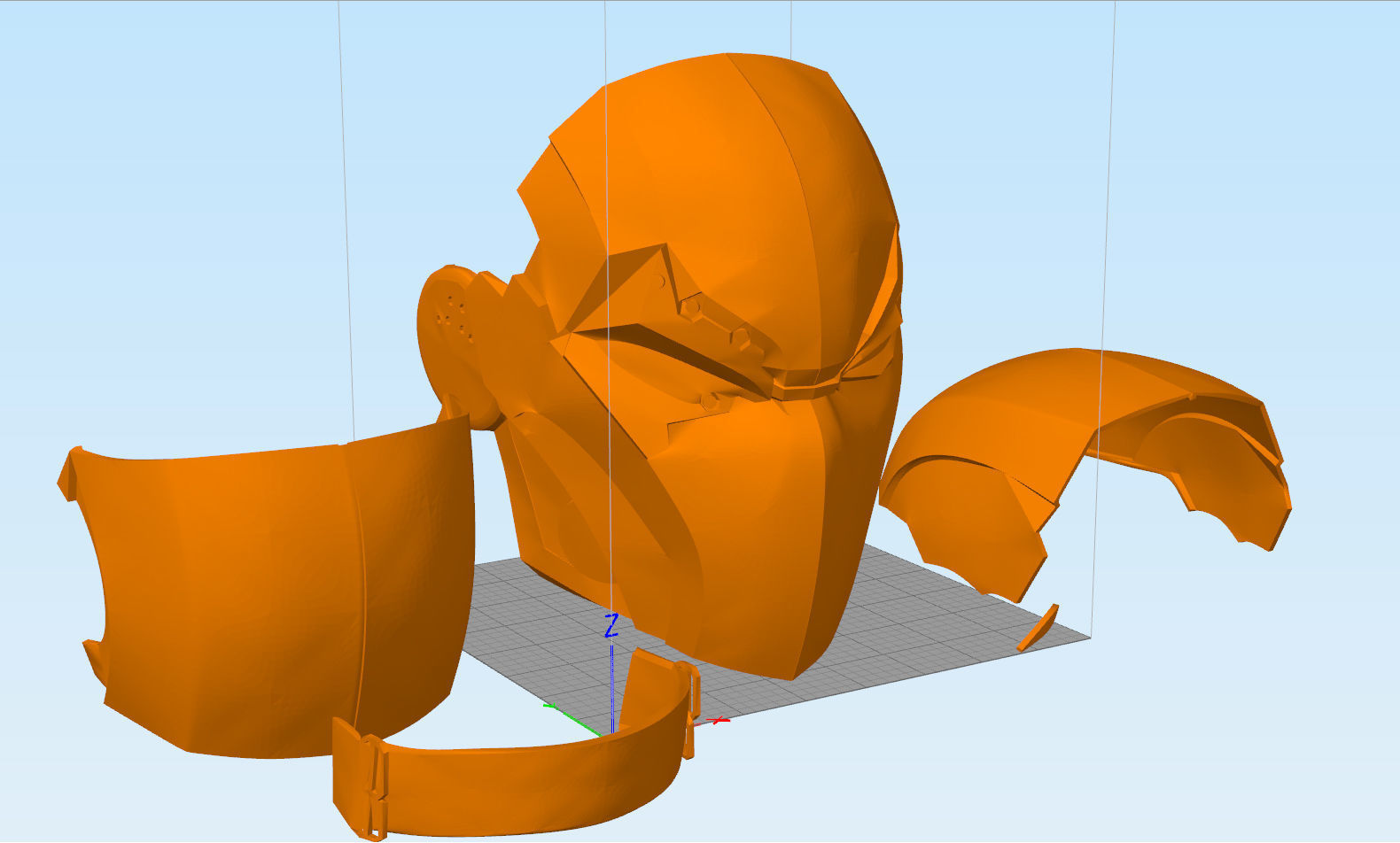 Deathstroke helmet free 3D model 3D printable | CGTrader