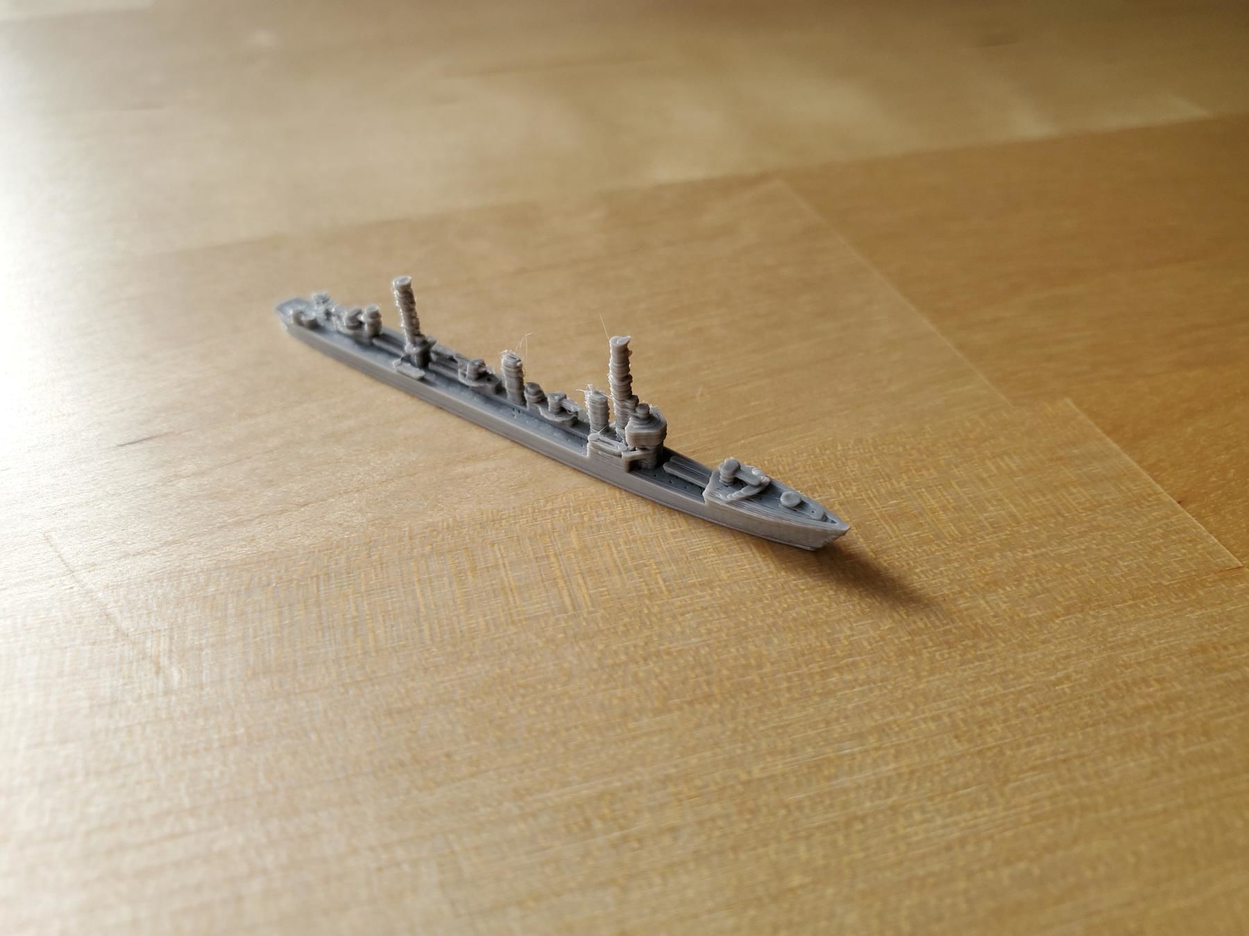 Japanese Minekaze Class Destroyer Warship 3D model 3D printable | CGTrader