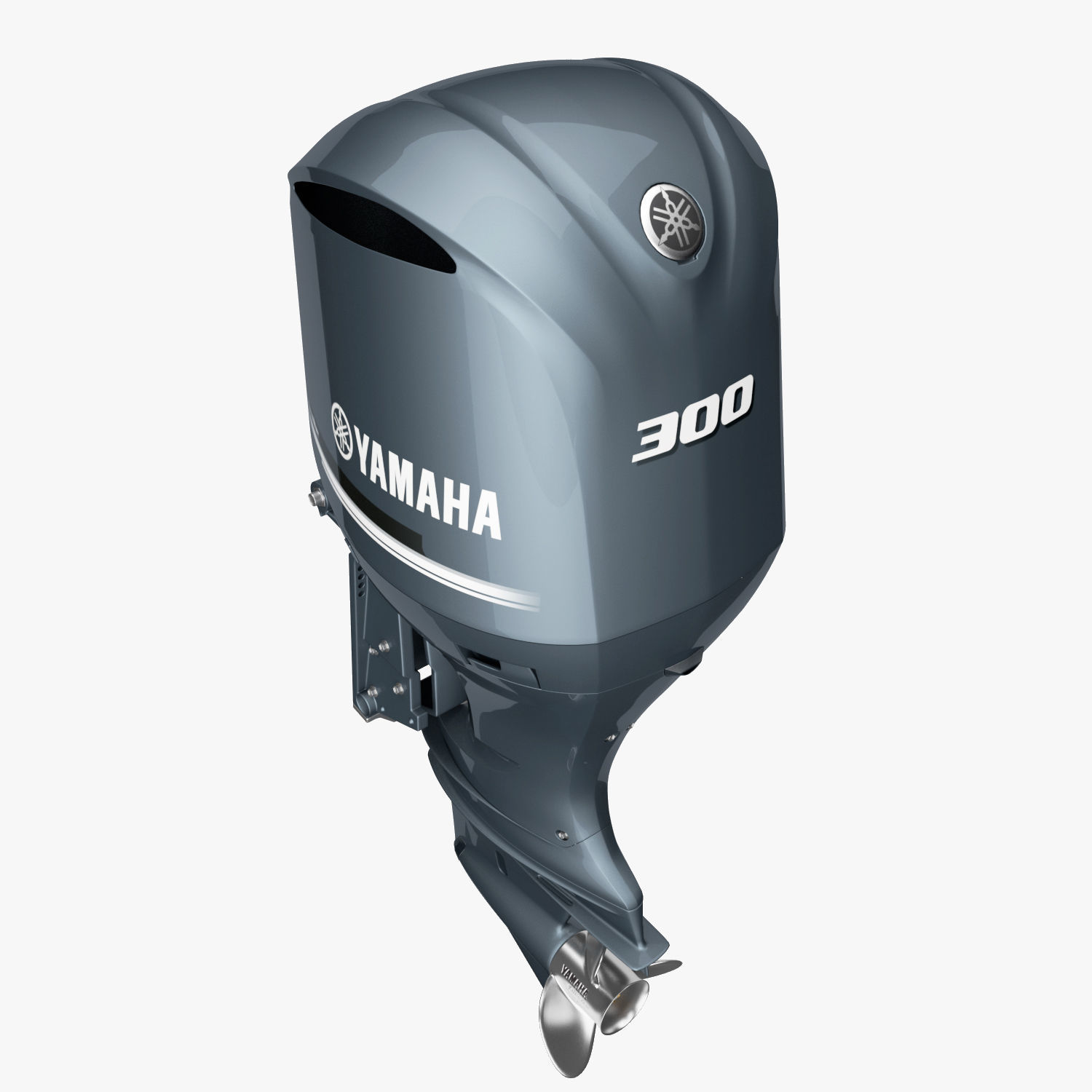 Yamaha Four Stroke 300hp V6 Outboard Motor 3D model | CGTrader