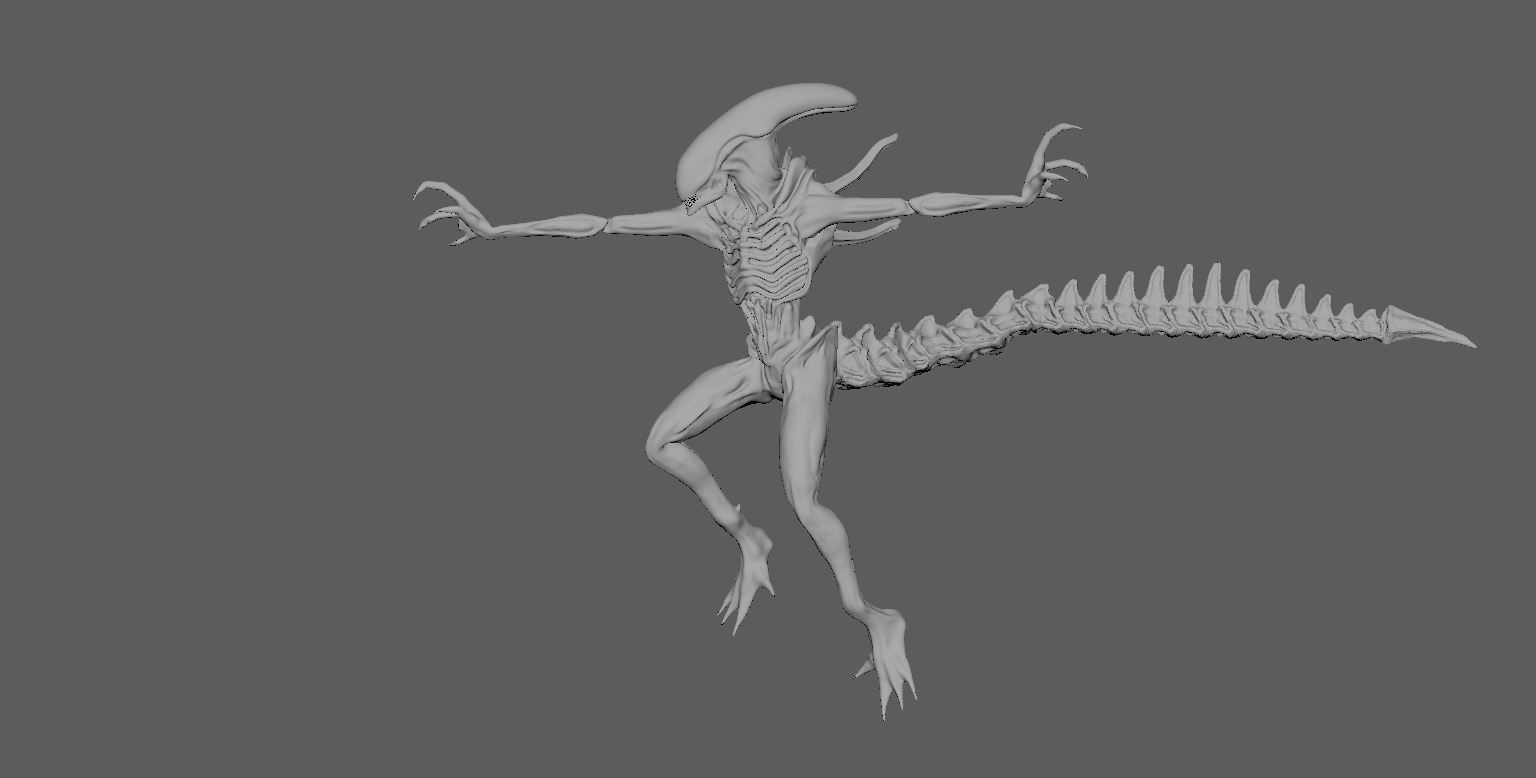 Alien Xenomorph 3D Production Model Rigged 3D model | CGTrader