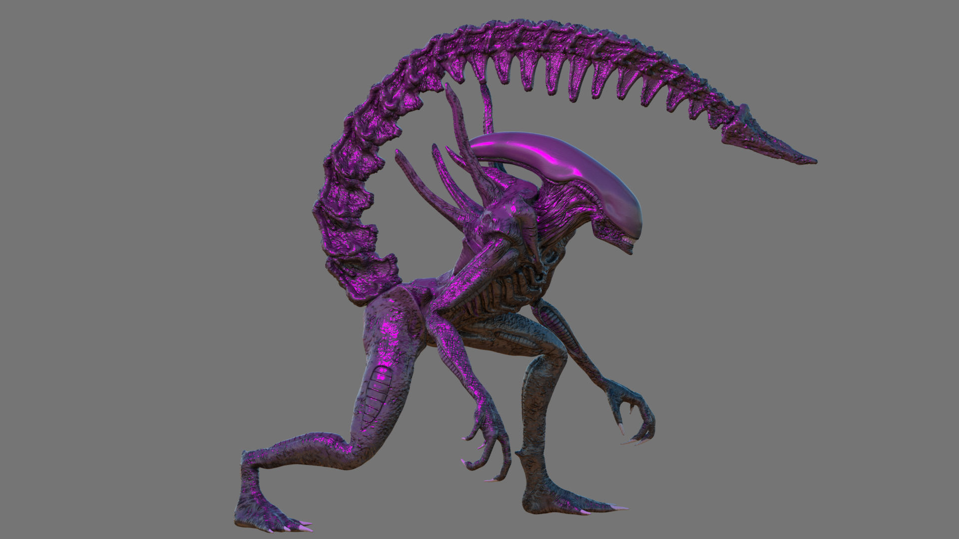 Alien Xenomorph 3D Production Model Rigged 3D model | CGTrader