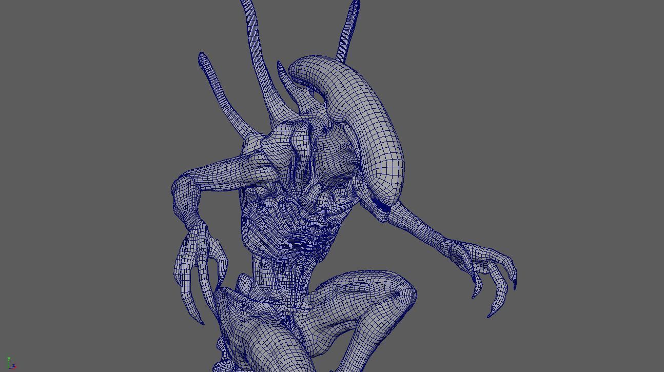 Alien Xenomorph 3D Production Model Rigged 3D model | CGTrader